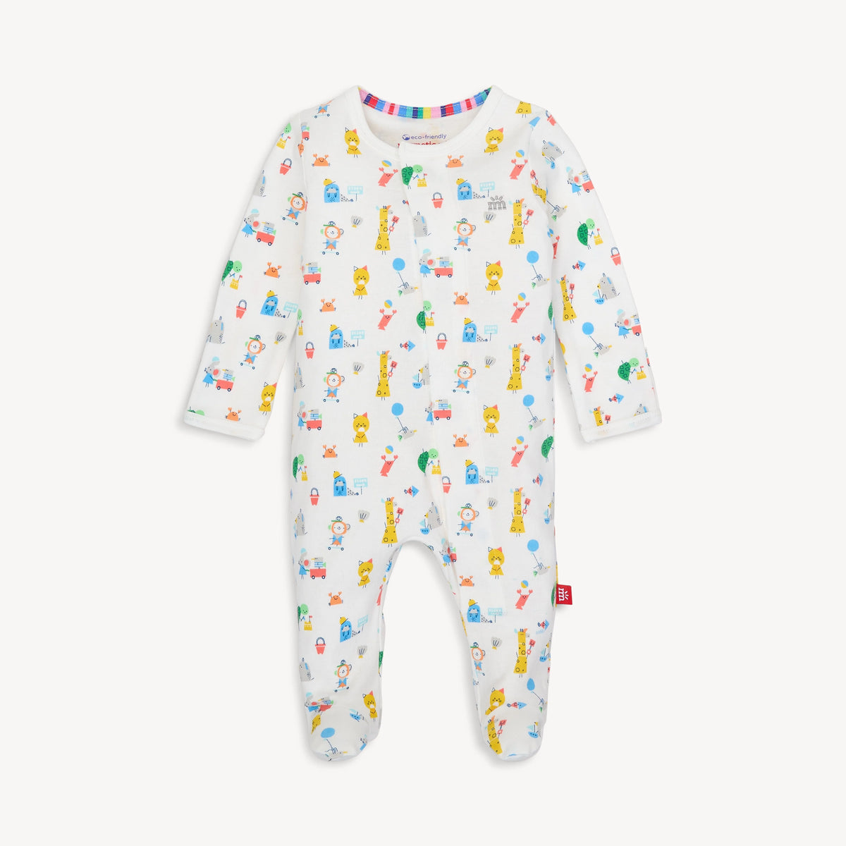 Seaside Sand Squad Organic Cotton Magnetic Footie – SYNPLE