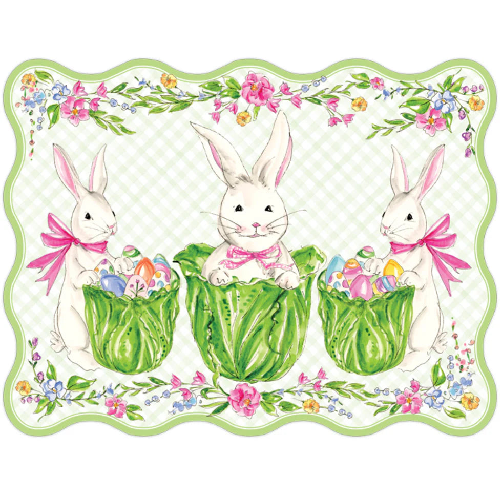 Bunny Trio with Cabbage Baskets Placemats – SYNPLE