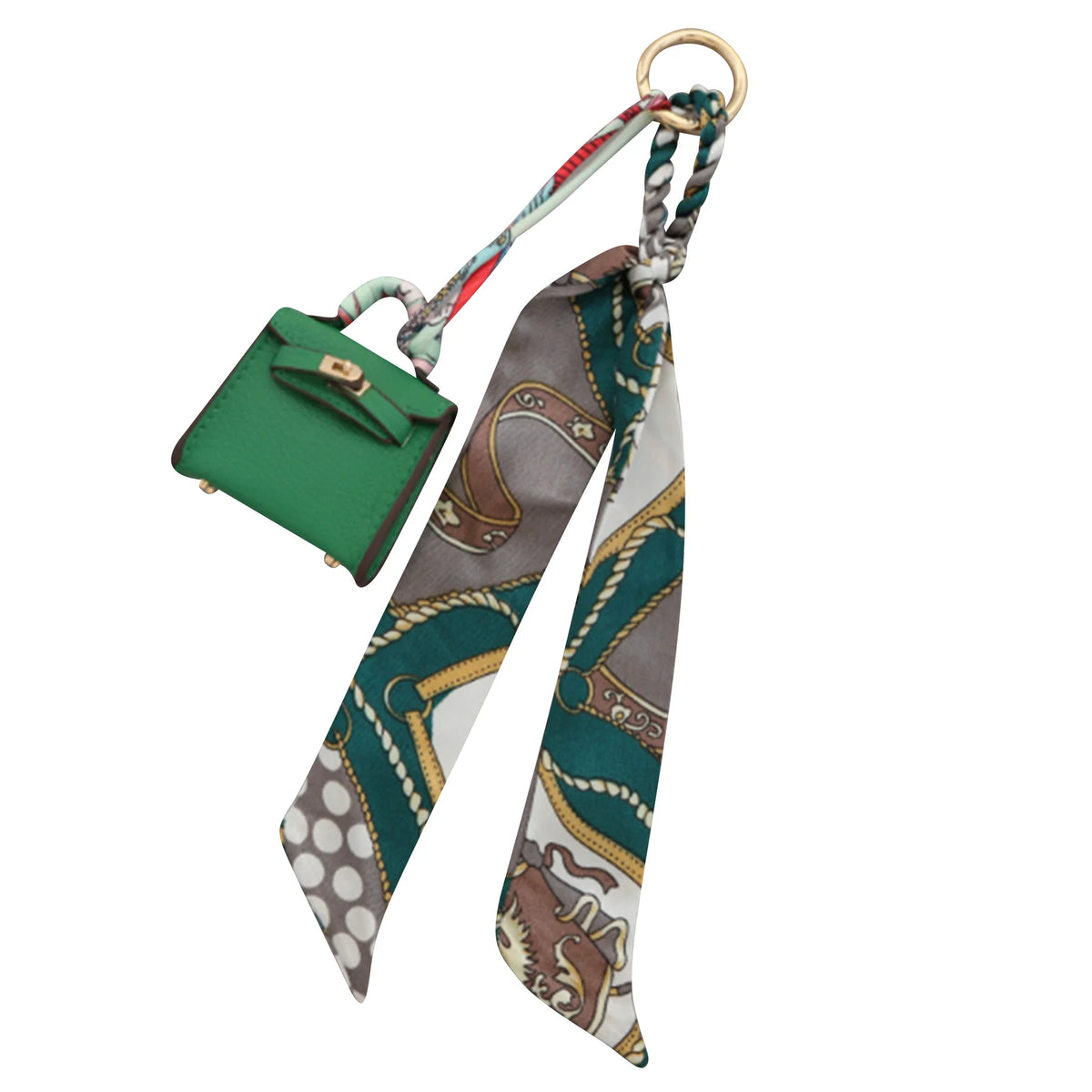 Mini Designer Bag w/ Twilly Scarf Bag Charms – SYNPLE