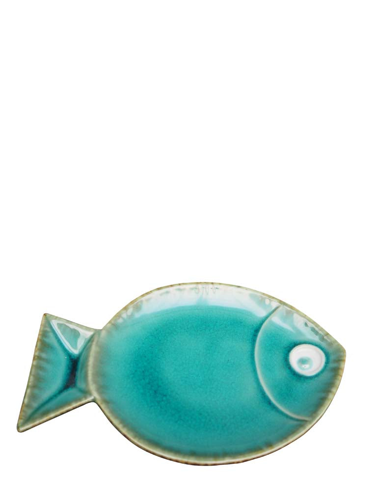 Small Round Blue Plate Fish - Aqua Blue – SYNPLE